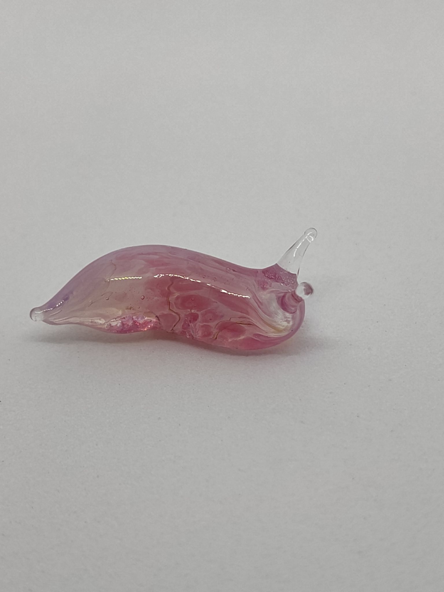A Tiny Glass Pink Slug’s Plea for Purchase – Sacred Lotus Glass